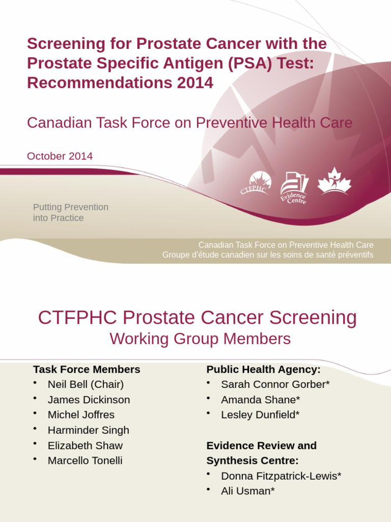2014 Prostate Cancer Guideline Presentation en | PDF