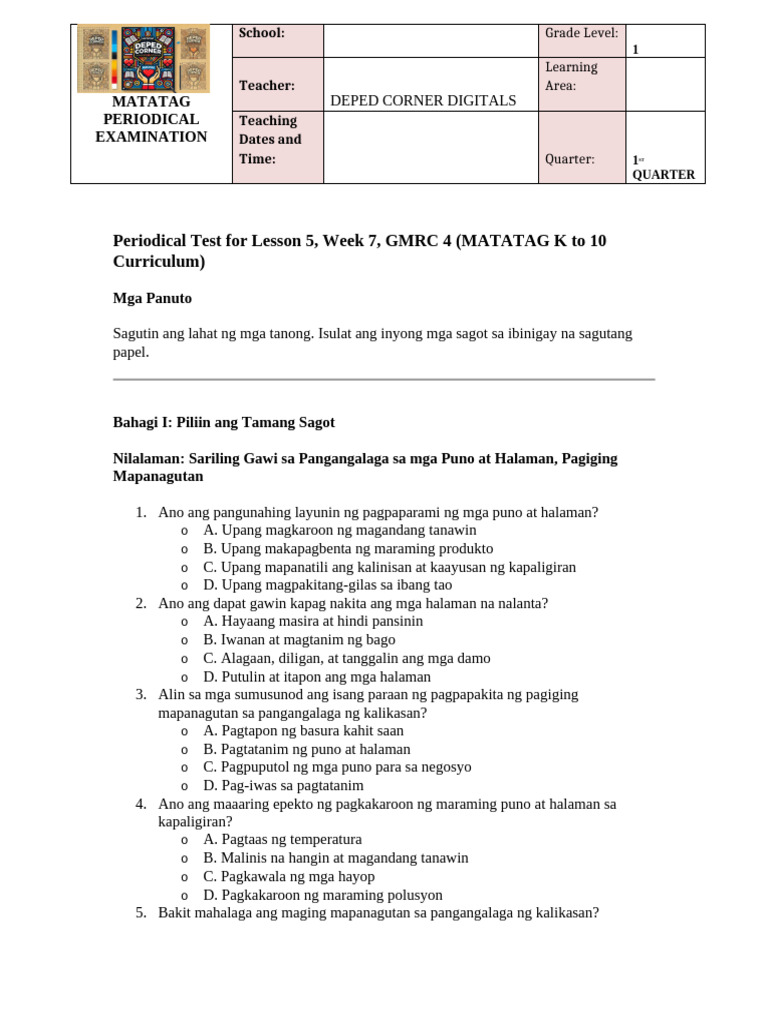 Pt-Week 7-GMRC - Deped Corner Digitals | PDF