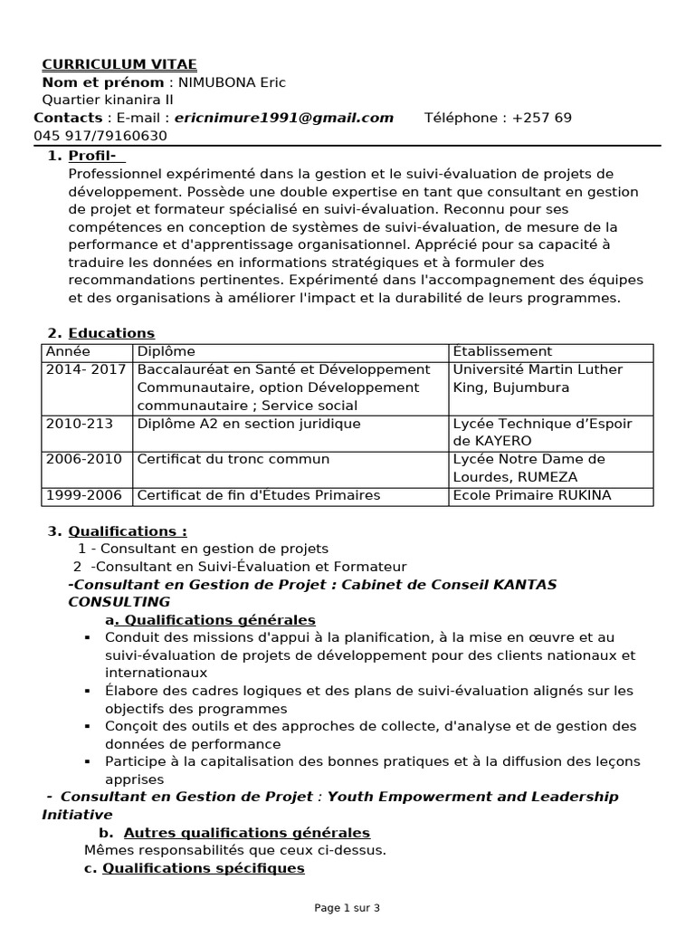 CV CAPAD | PDF
