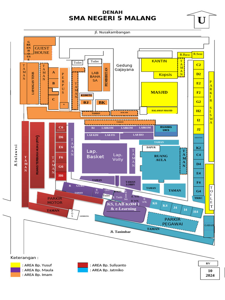 DENAH TERBARU 11 Map Caraka Rev 10 2024 | PDF