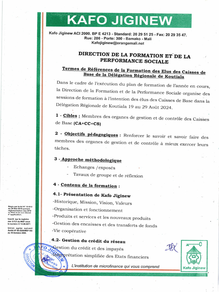 TDR Formation Elus DR KLA | PDF