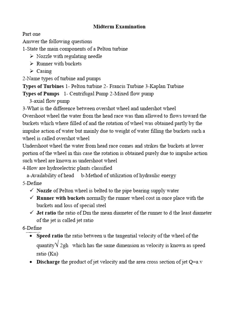 Midterm and Final Examination | PDF