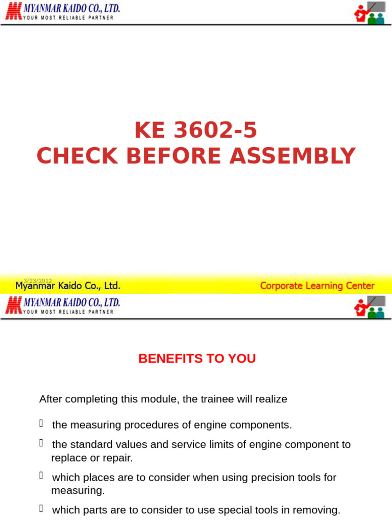 KE3602-5 Check Before Assembly | PDF