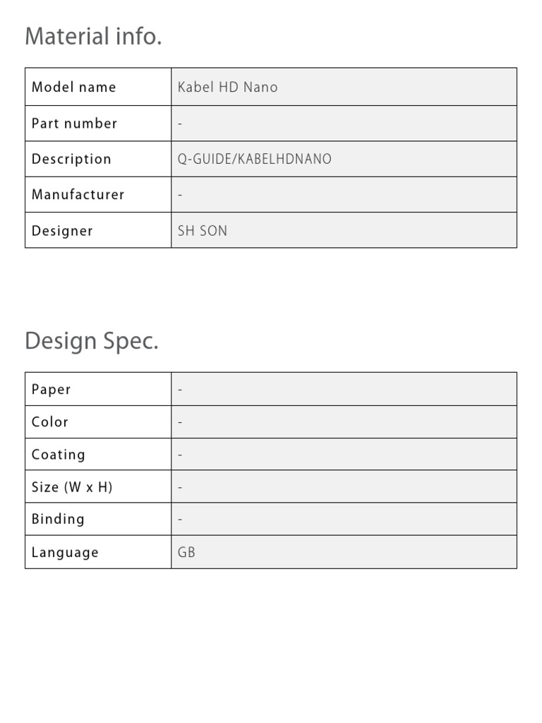 QuickGuide KabelHDNano English | PDF