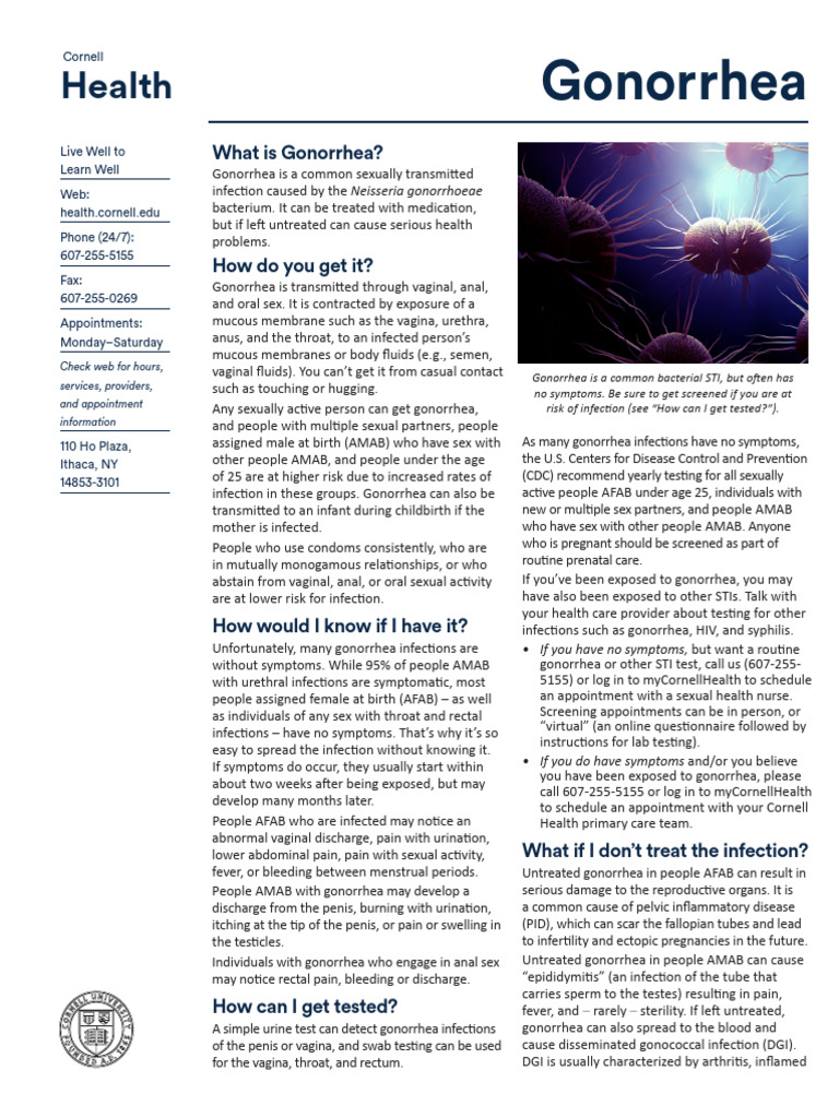 Gonorrhea | PDF