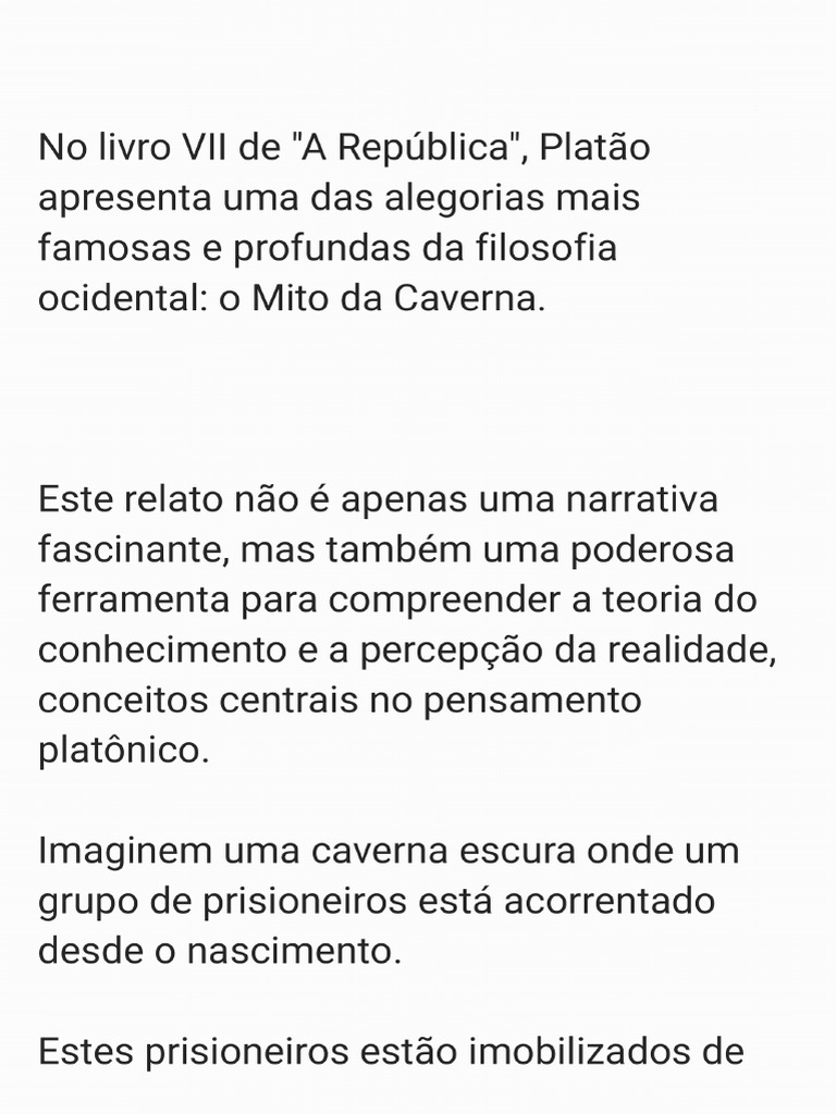 O Mito Da Caverna - 240915 - 153402 | PDF