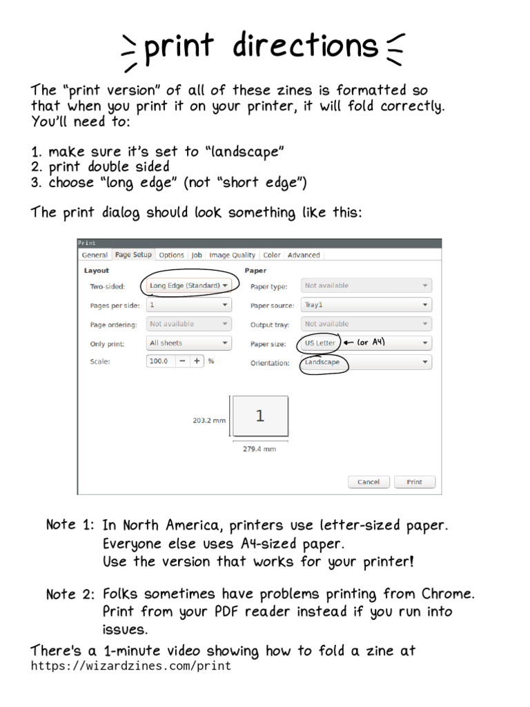 Print Directions | PDF