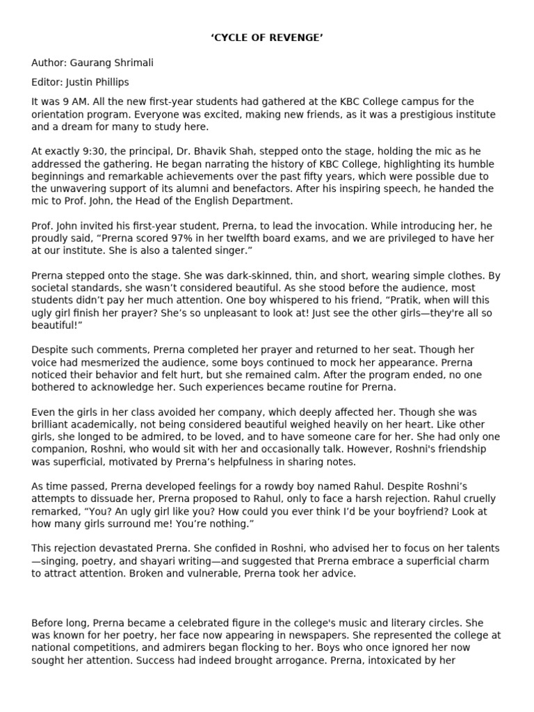 Cycle of Revenge | PDF