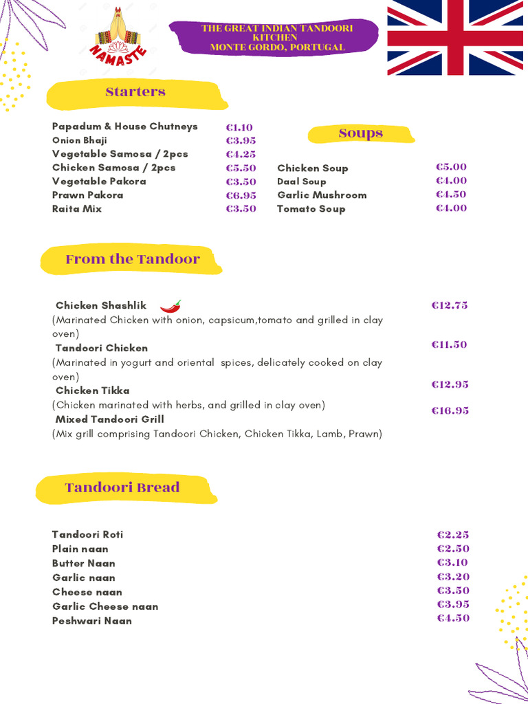 Food Menu English-2 | PDF