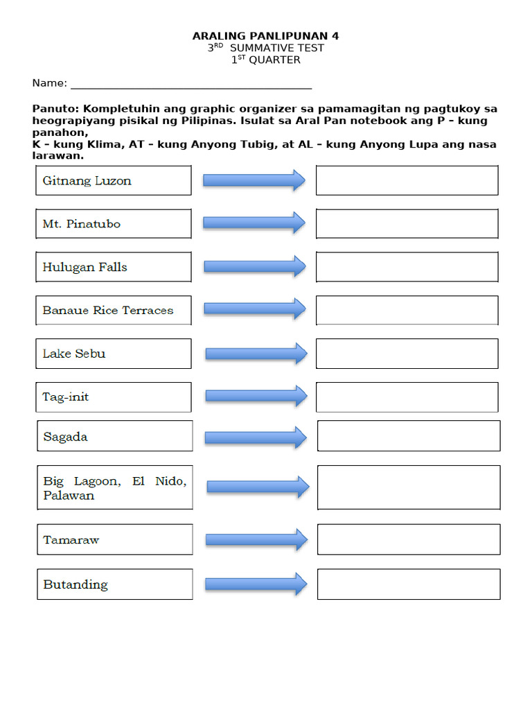 Ap4 ST3 Q1 Matatag | PDF