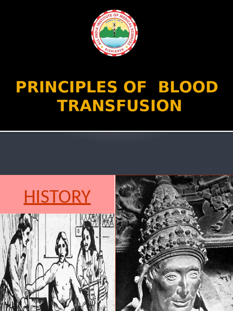 MBBS Intro To Transfusion | PDF | Blood Donation | Blood Plasma
