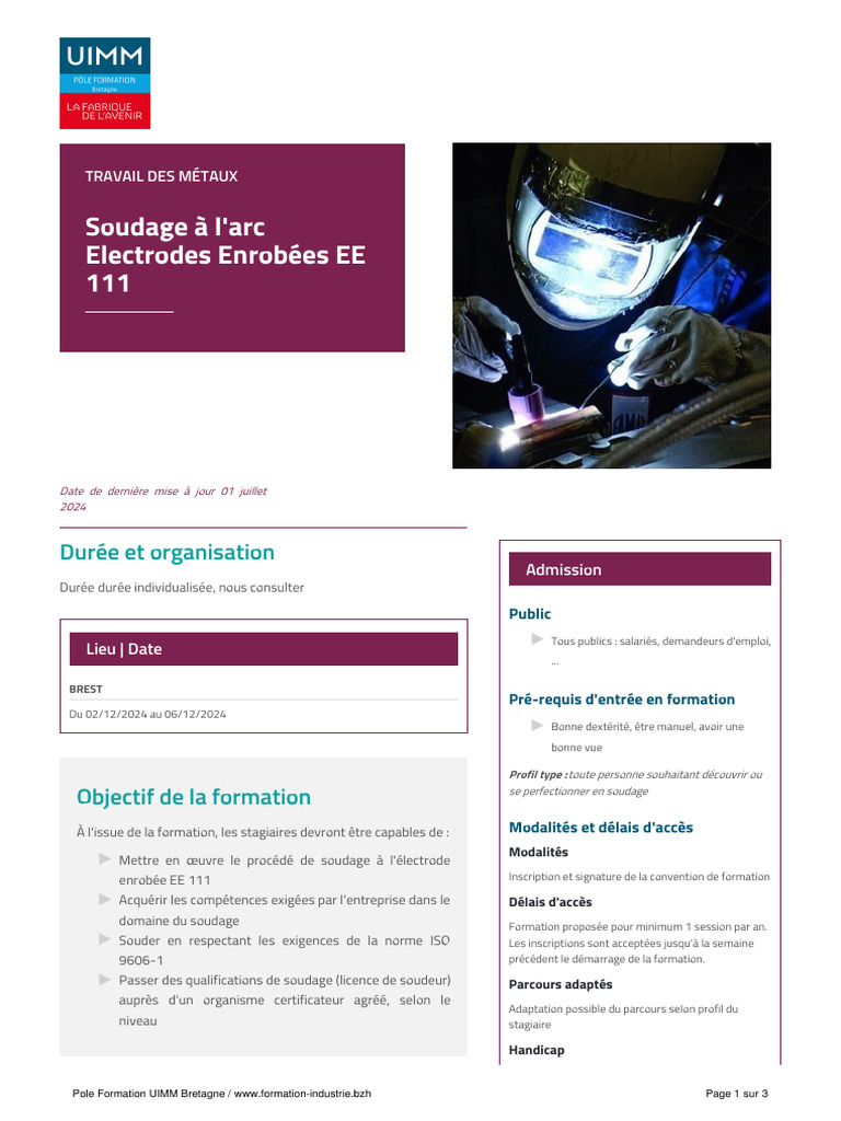 Soudage A L Arc Electrodes Enrobees Ee 111 - 626 | PDF