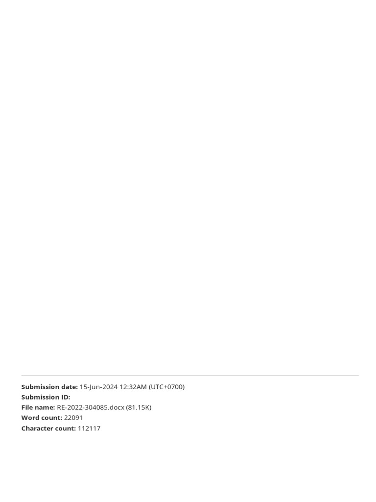 RE 2022 304085 - Plag Report | PDF