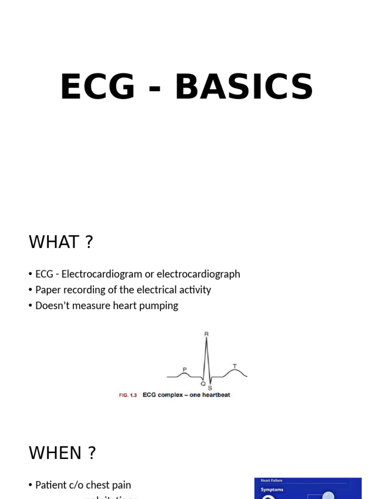 Ecg - Basics | PDF