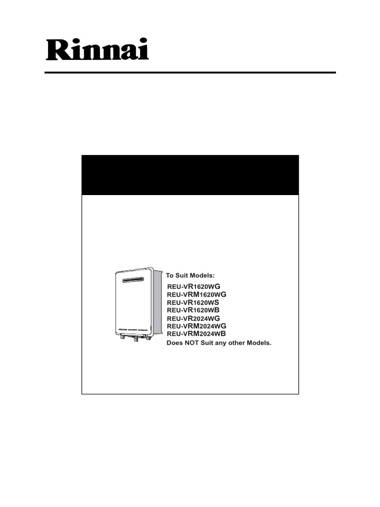 Rinnai Infinity 16 and 20 Service Manual | PDF