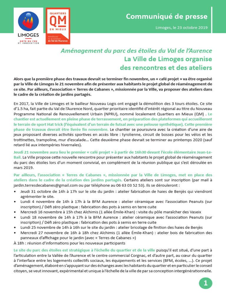 Parc Des Étoiles | PDF