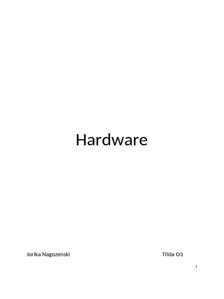 Hardware | PDF