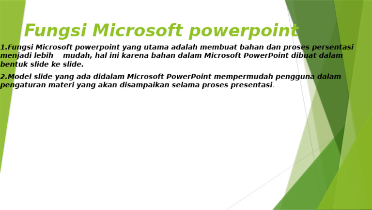 Fungsi Microsoft Powerpoint | PDF
