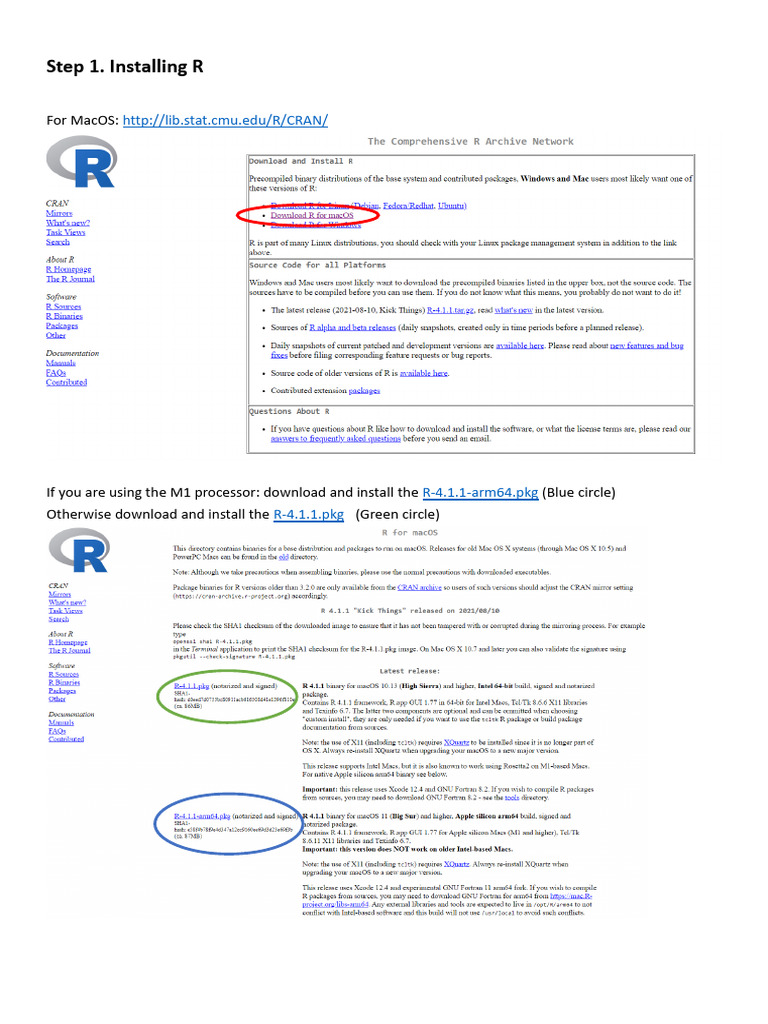 R Installation for MacOS | PDF R Installation for MacOS | PDF