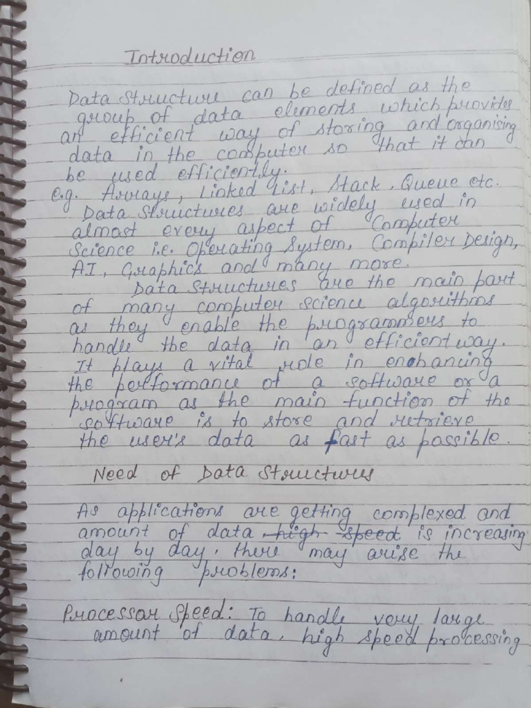 DS Unit 1 - Compressed | PDF