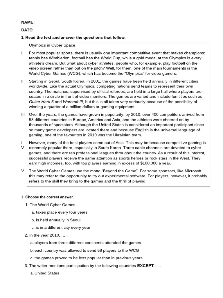 Unit 8 Writing and Reading Unit 8 | PDF