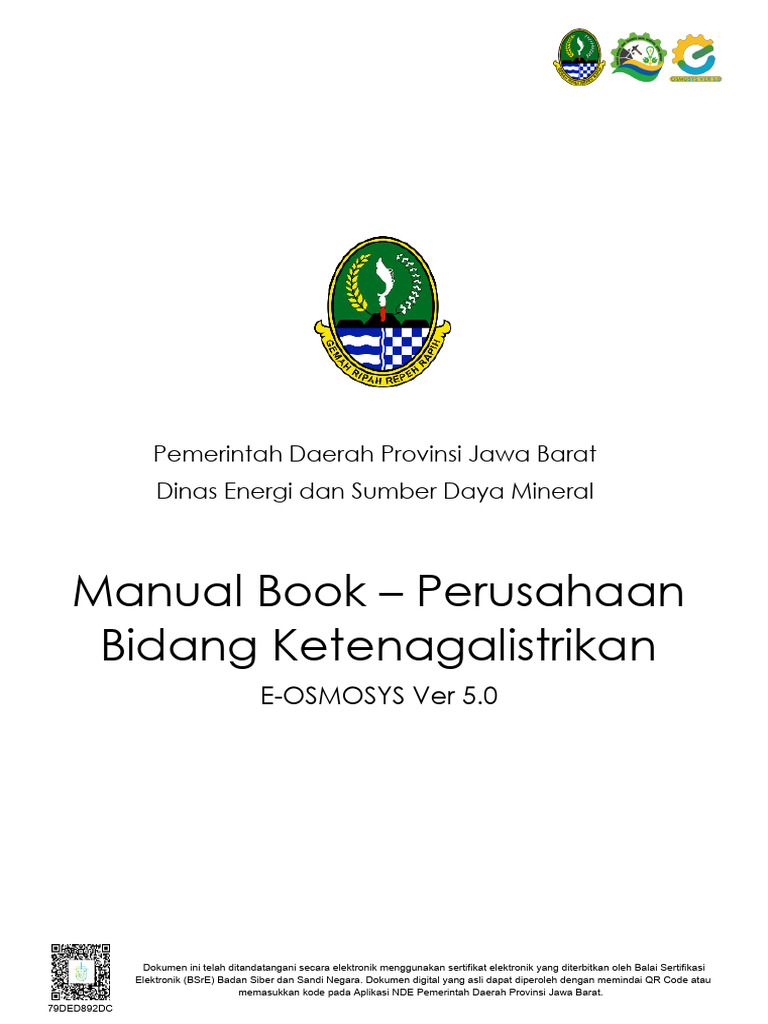 Manual Book Perusahaan Ketenagalistrikan | PDF