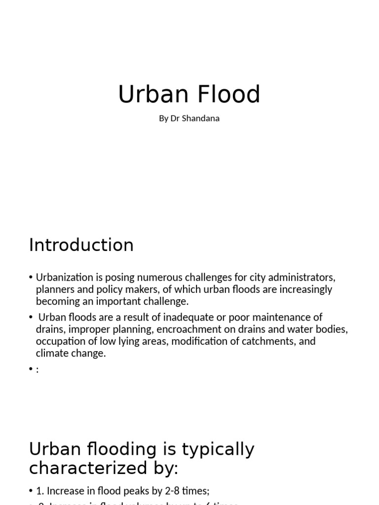 Urban Flooding | PDF