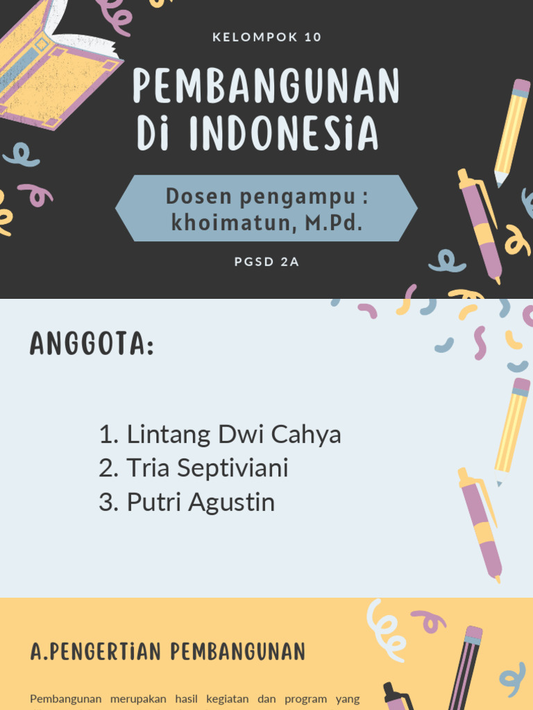 Kelompok 10 Pembangunan Di Indonesia KDI - 20240623 - 093012 - 0000 | PDF