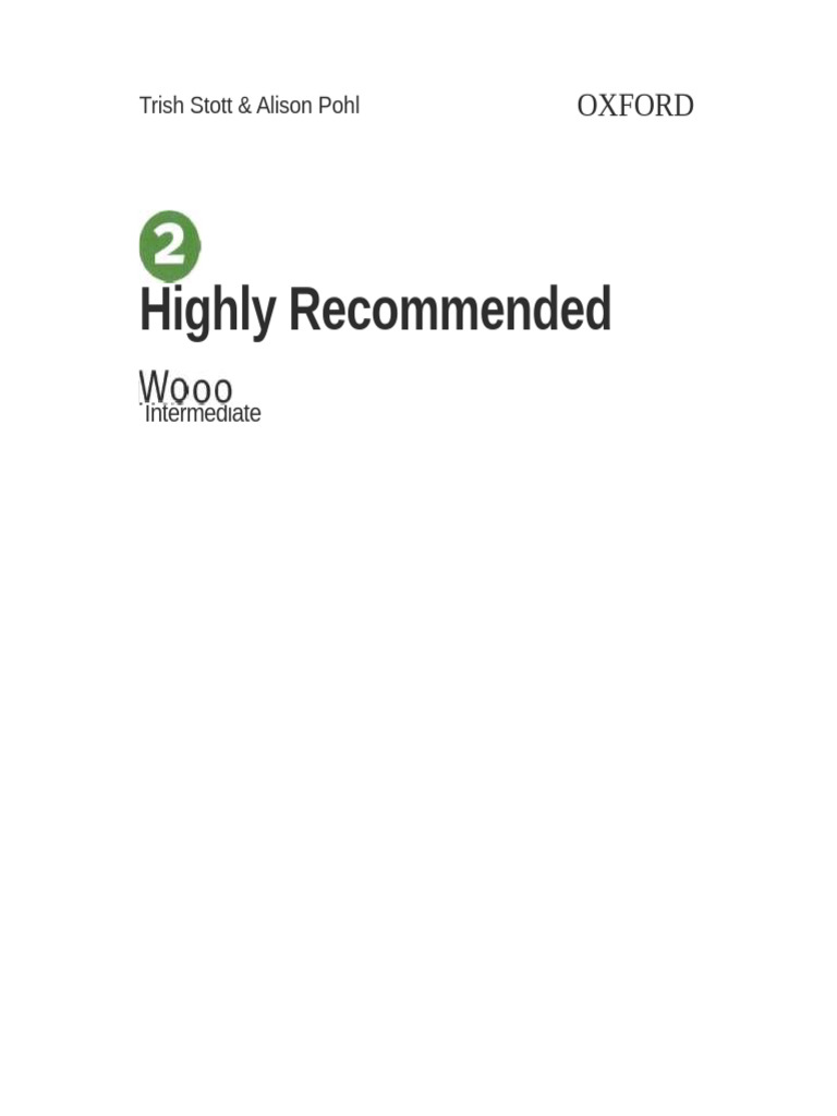 Highly Recommended 2 WB | PDF