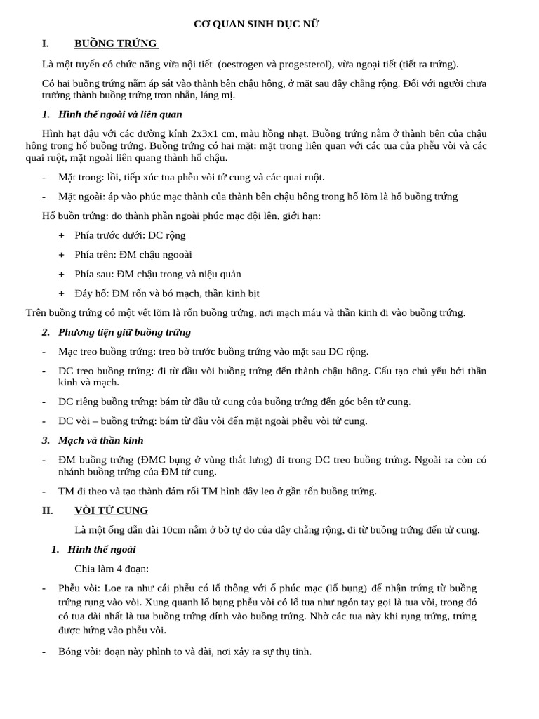 Cơ Quan Sinh D C N | PDF