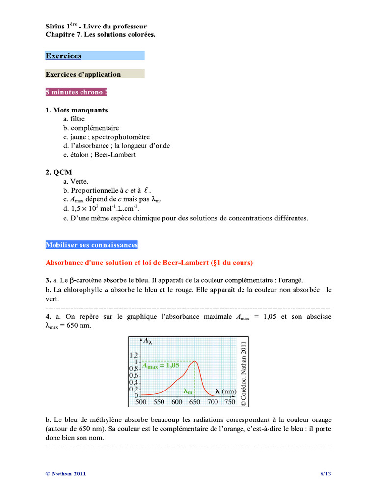 Exercices Corriges ch7 | PDF