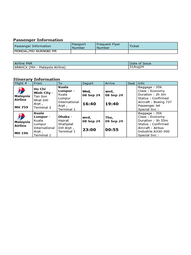 Nurnobi Ticket | PDF