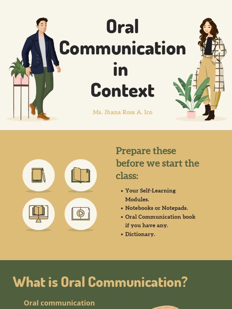 Oral Communication (Lesson 1) - Definition of Communication | PDF