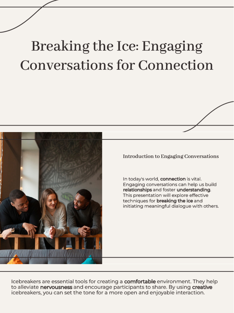 Slidesgo Breaking The Ice Engaging Conversations For Connection ...