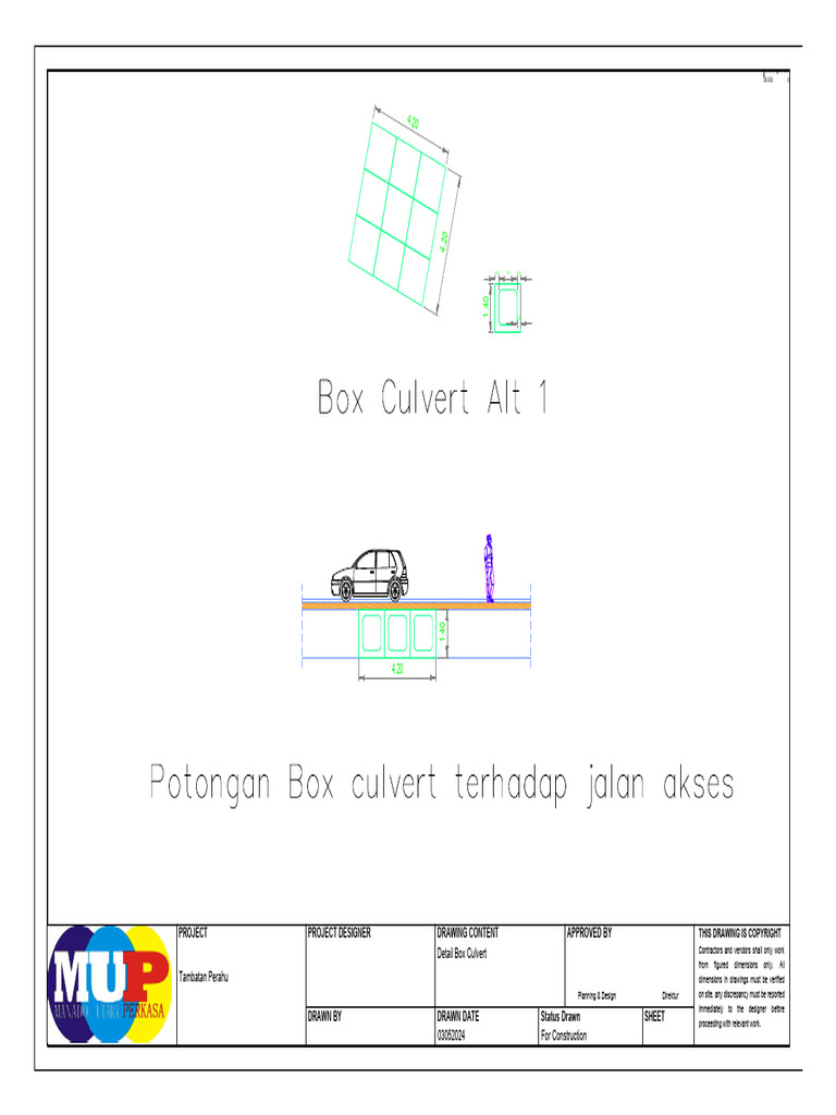 Detail Box Culvert | PDF