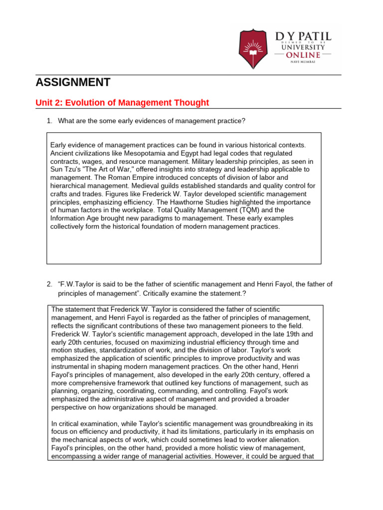 (Assign) Module 2 - Introduction To Management | PDF