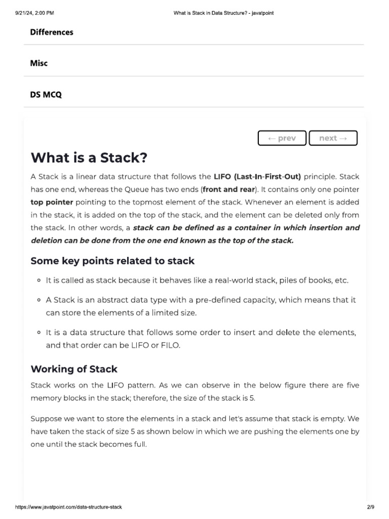 Stack | PDF