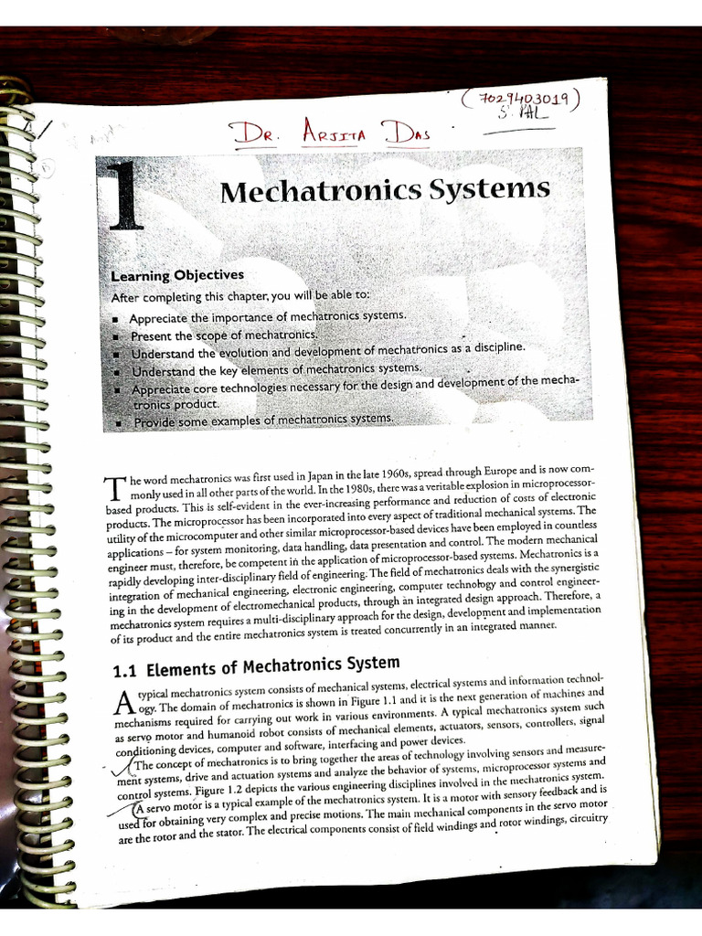 Fundamental of Mechatronics CH 1 | PDF
