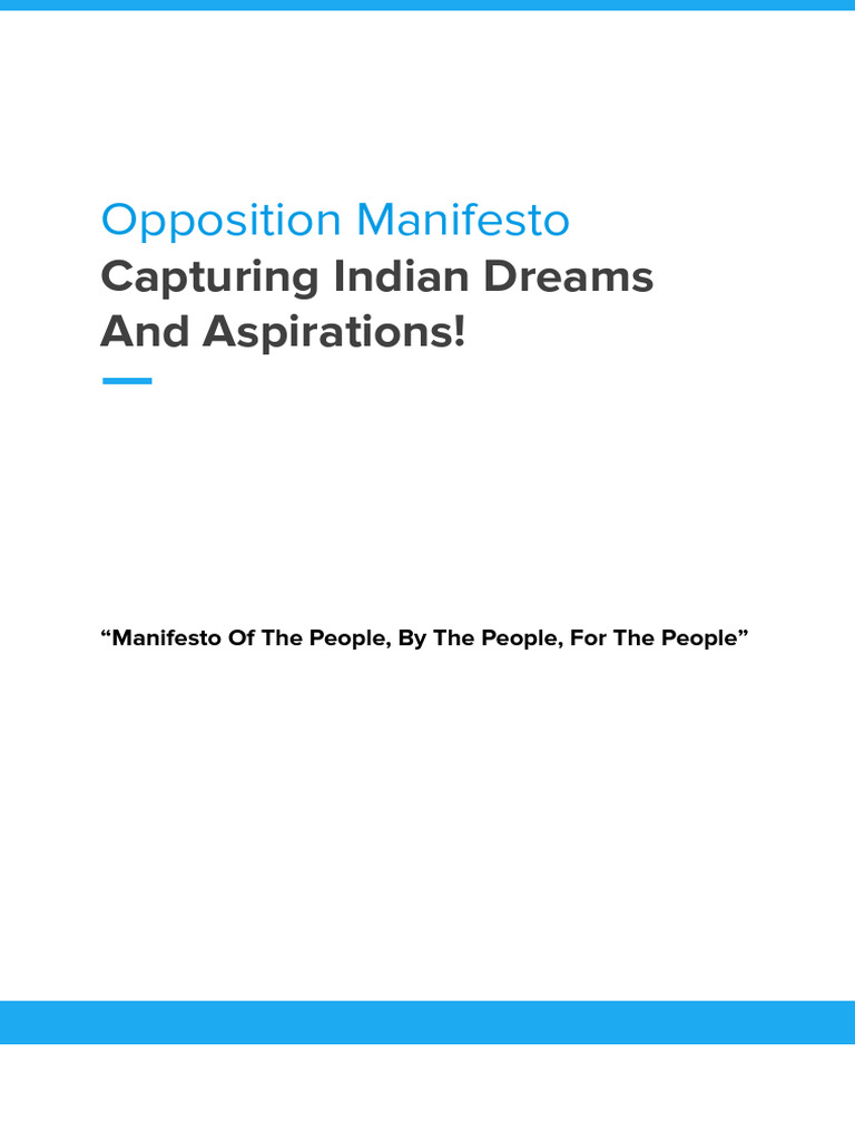 Manifesto of HOPE | PDF