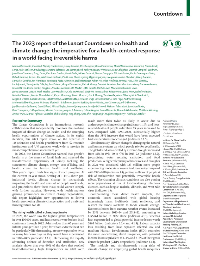 lancet article 14 nov 2023 | PDF