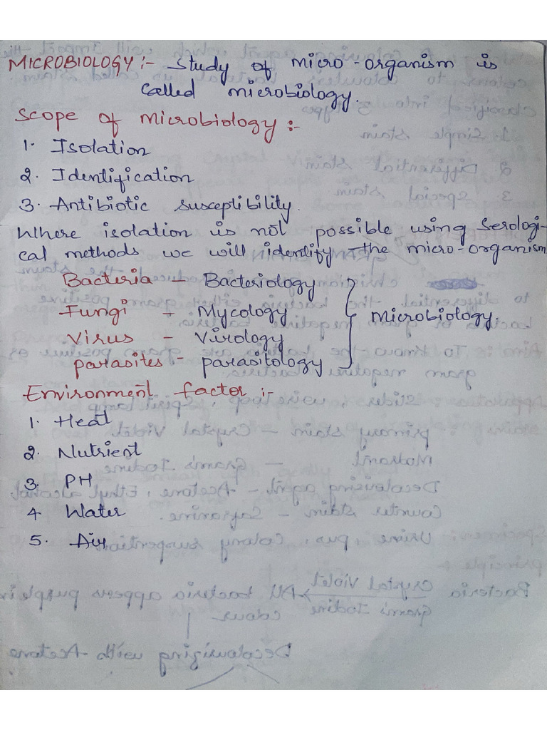 Micro Biology 1 | PDF