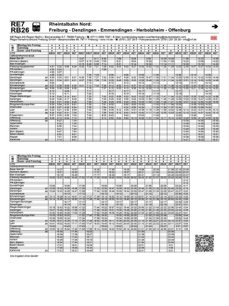 Offenburg Bus Fahrplan
