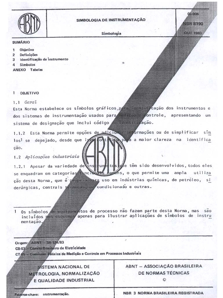 Norma Abnt Nbr 8190 | PDF Norma Abnt Nbr 8190 | PDF