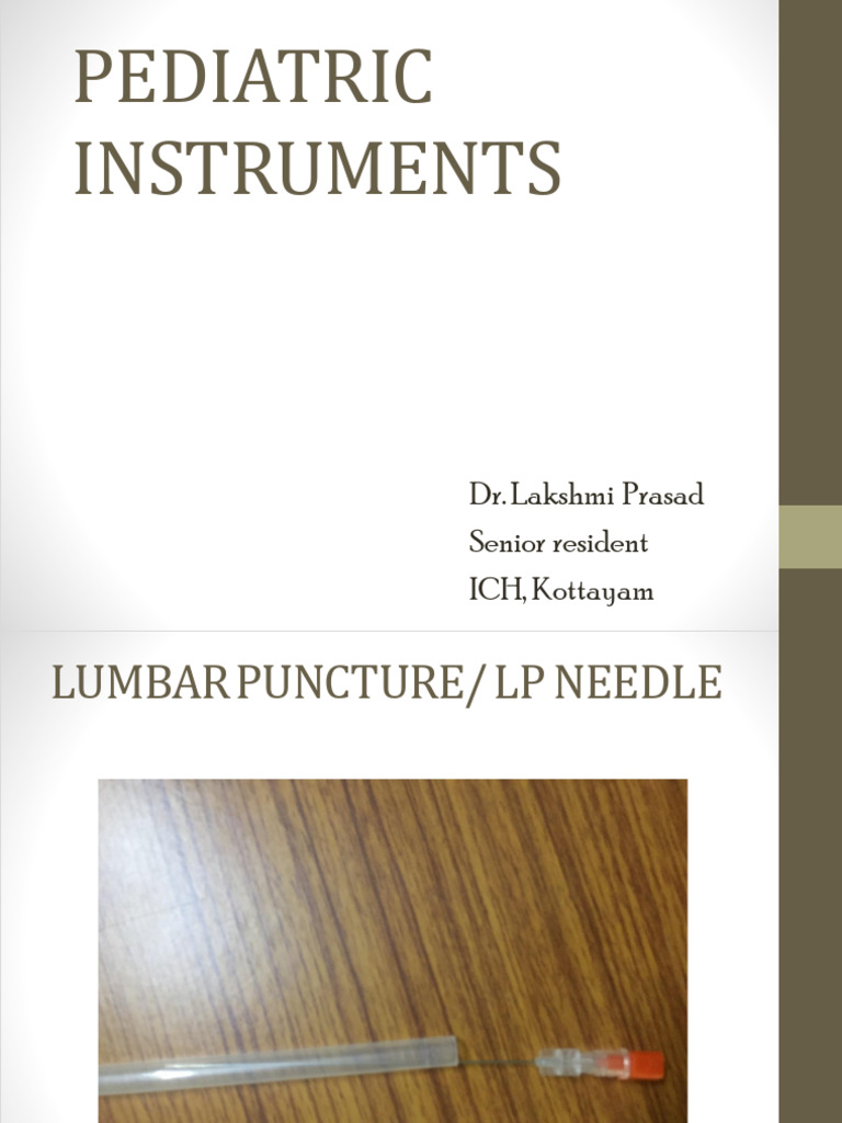Pediatric Instruments | PDF