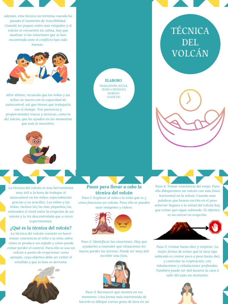 El Volcan TRIPTICO | PDF | Ira | Volcán