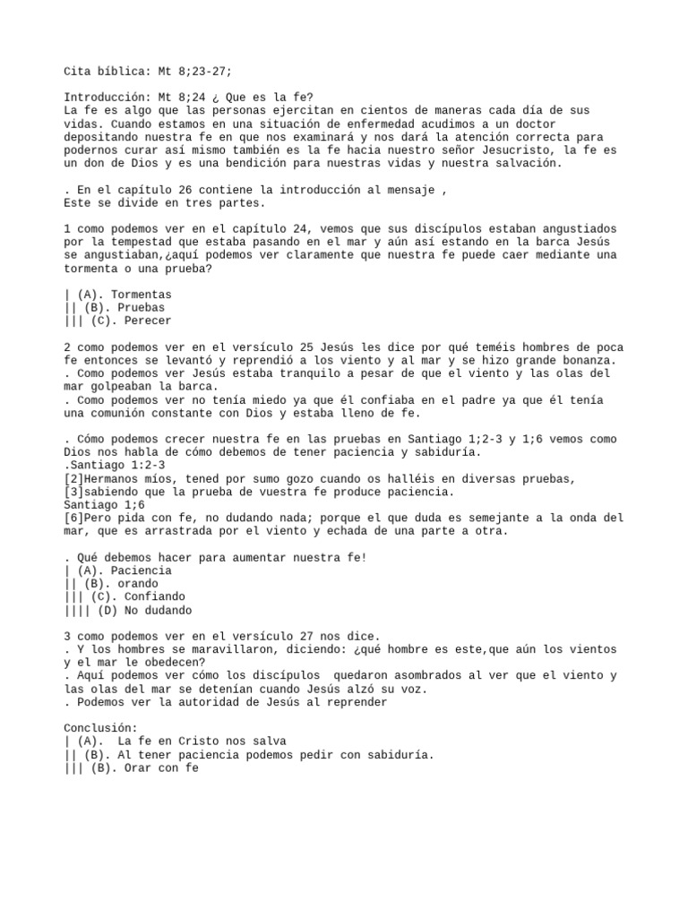 Tema Qué Es La Fe | PDF