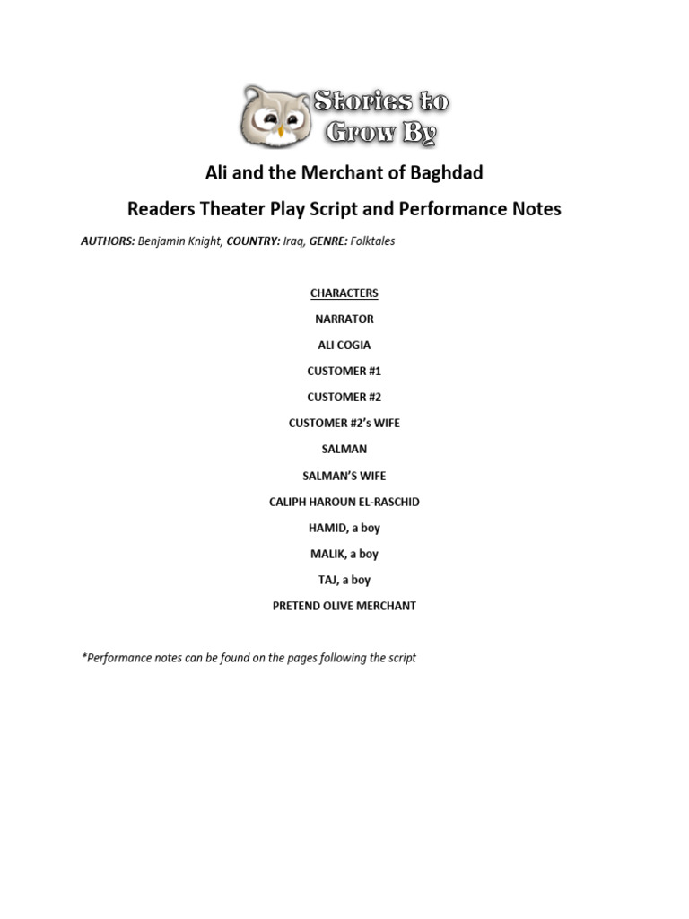 Ali and The Merchant of Baghdad | PDF