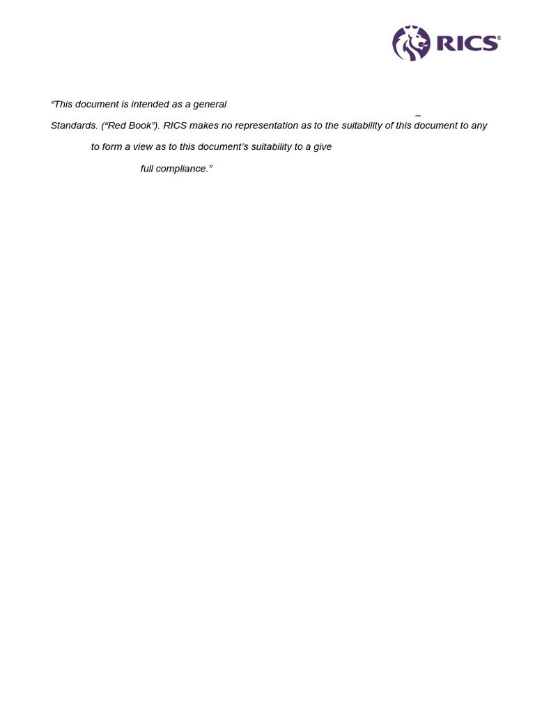 RICS Valuation Guidance for Practitioners | PDF | Real Estate Appraisal ...