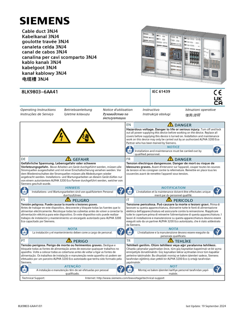 ALPHA 3200 Eco - Cable Duct 3NJ4 | PDF