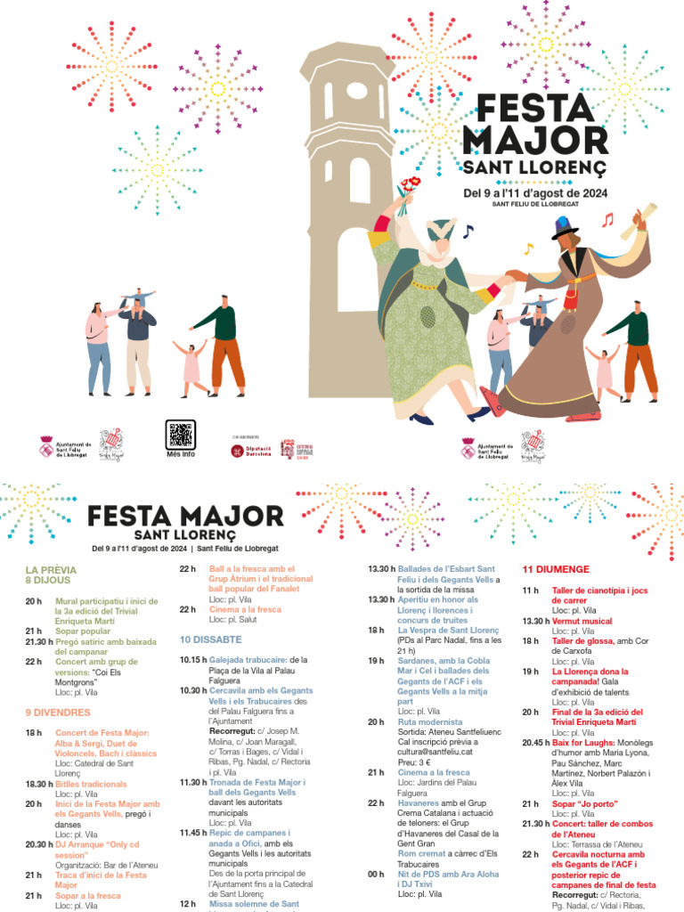 Diptic Festa Major de Sant Lloren | PDF